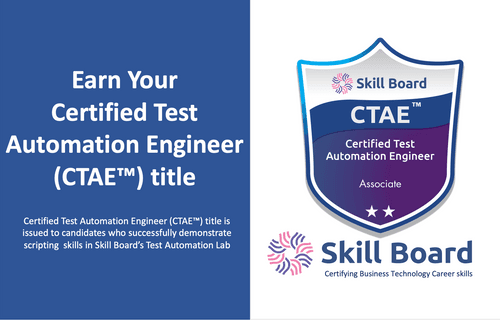 Skillboard | Certified Test Automation Engineer